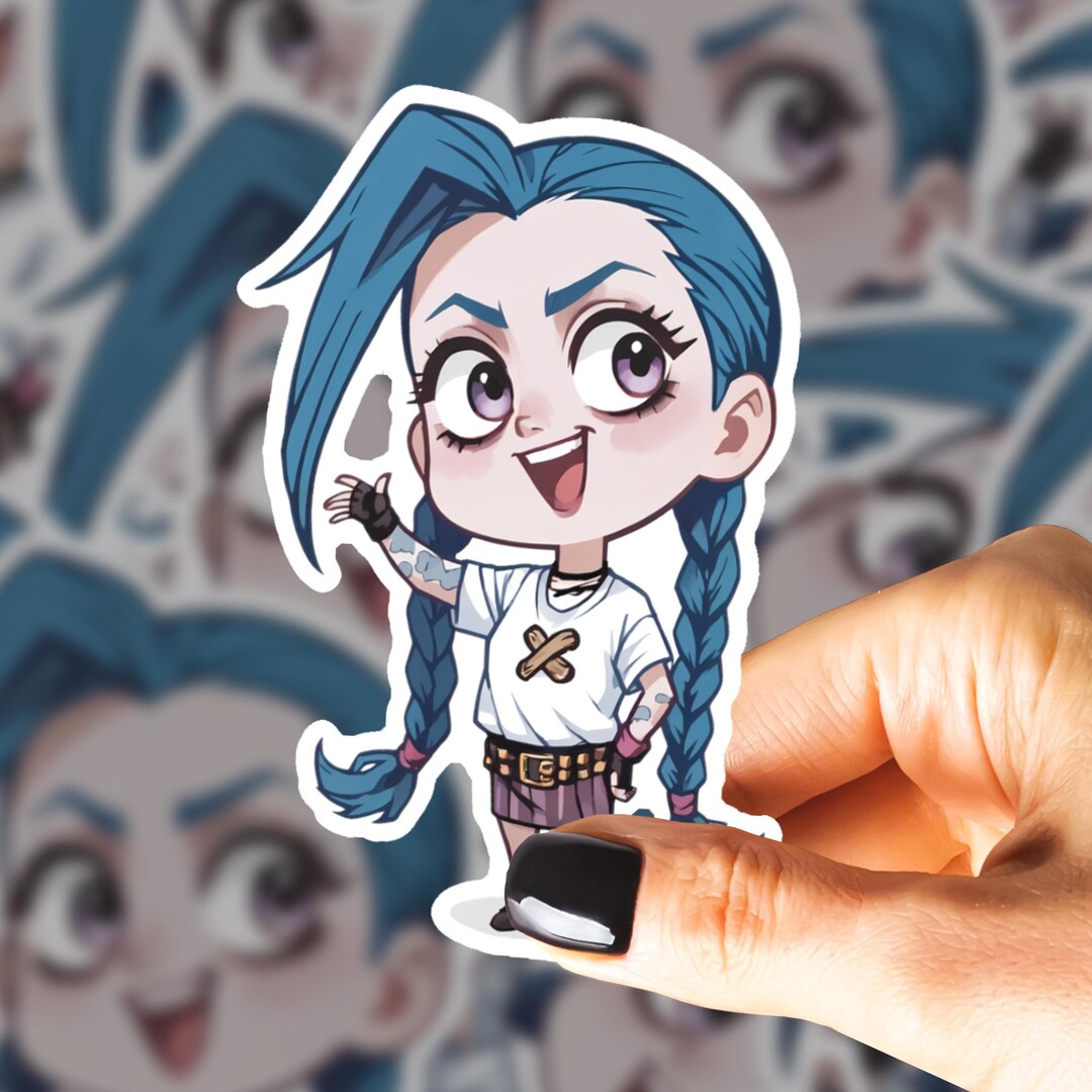Casual Jinx Arcane Sticker League of Legends 3 Vinyl Lol Decal ...