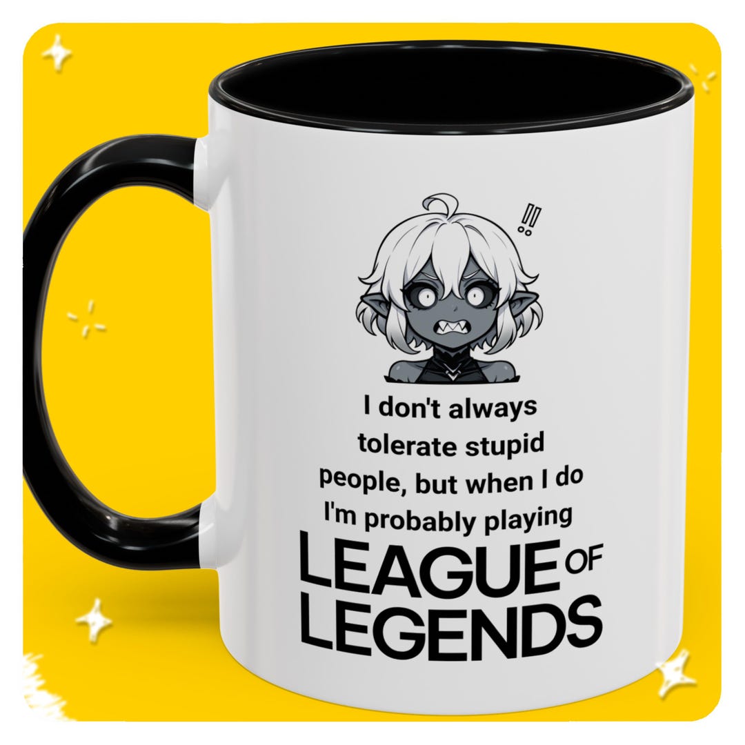 Mug League of Legends Mug 11oz Fun Gift for Lol Gamers, Custom Message ...
