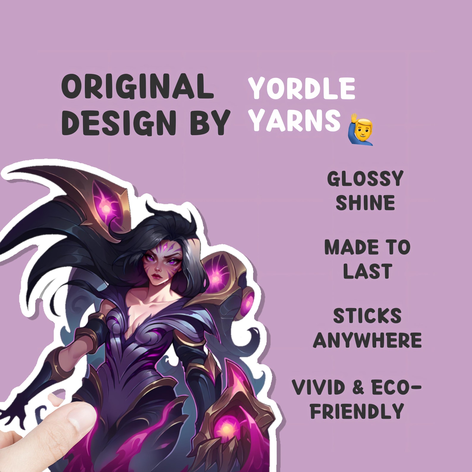 Kai'sa 3" Vinyl Sticker, League of Legends Kaisa Lol Decal League of ...