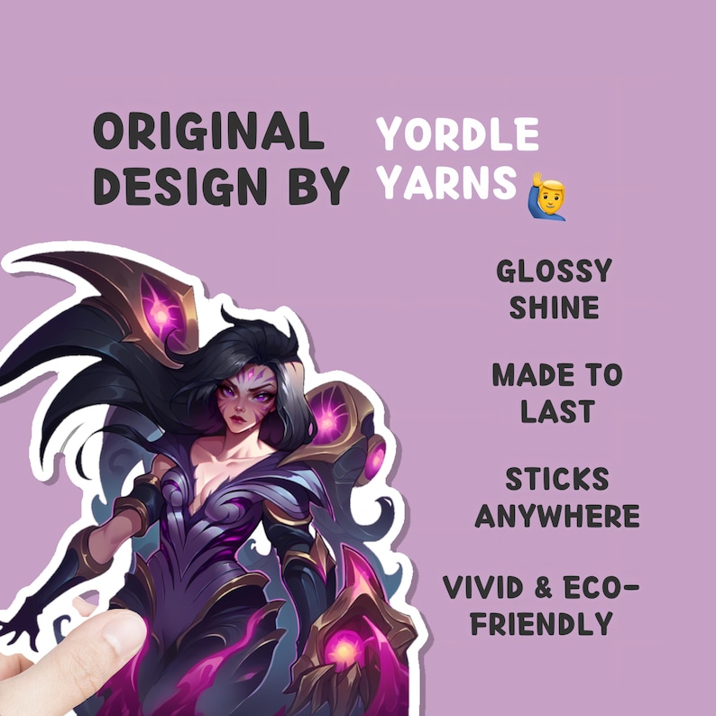 Kai'sa 3" Vinyl Sticker, League of Legends Kaisa Lol Decal League of ...