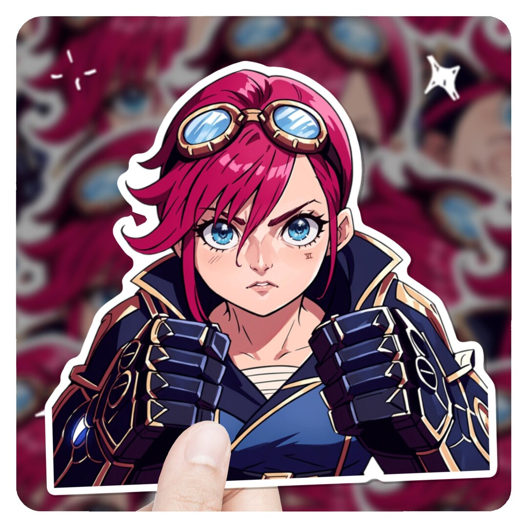 Enforcer Vi Arcane Sticker, 3" Vinyl Sticker, Lol-gift, Vi Arcane ...