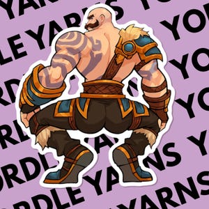 Braum League of Legends Sticker, 3" Vinyl Sticker, Lol-gift, Lol Fanart ...