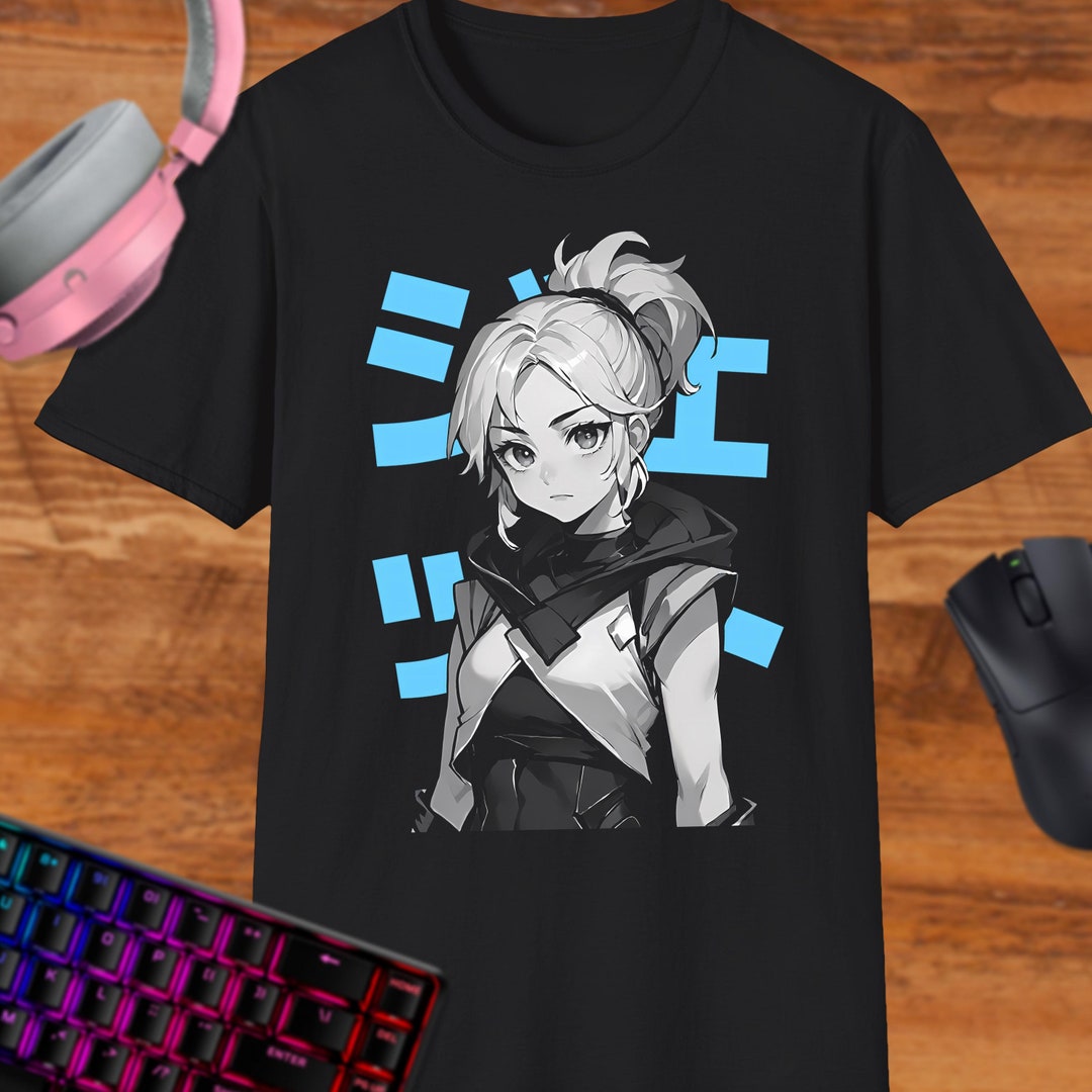 Jett Agent Valorant Gifts Japanese Style Shirt Fanart Jett Sage Reyna ...