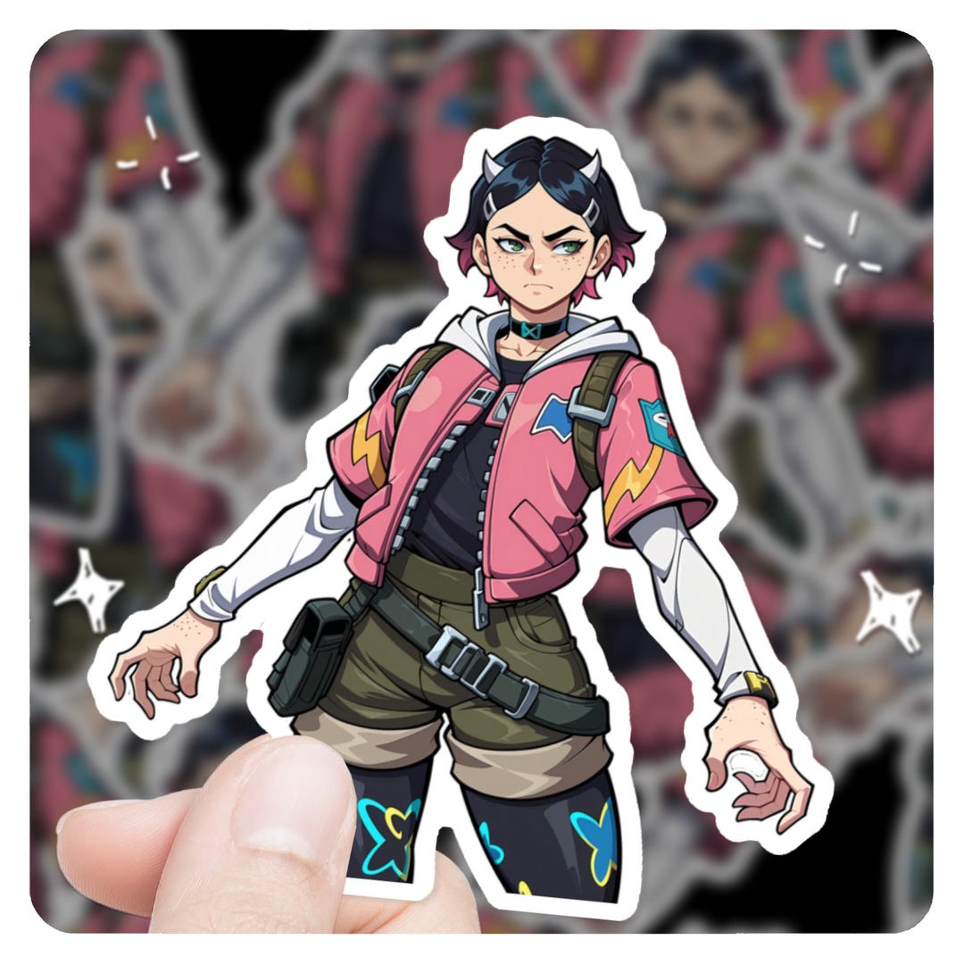 Valorant Clove 3" Vinyl Sticker, Lol Sticker, Clove Val Stickers - Etsy