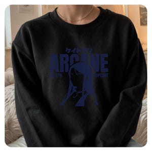 Caitlyn Arcane Sweatshirt, Gamer Gifts, Arcane Graphic T-shirt, Vi ...