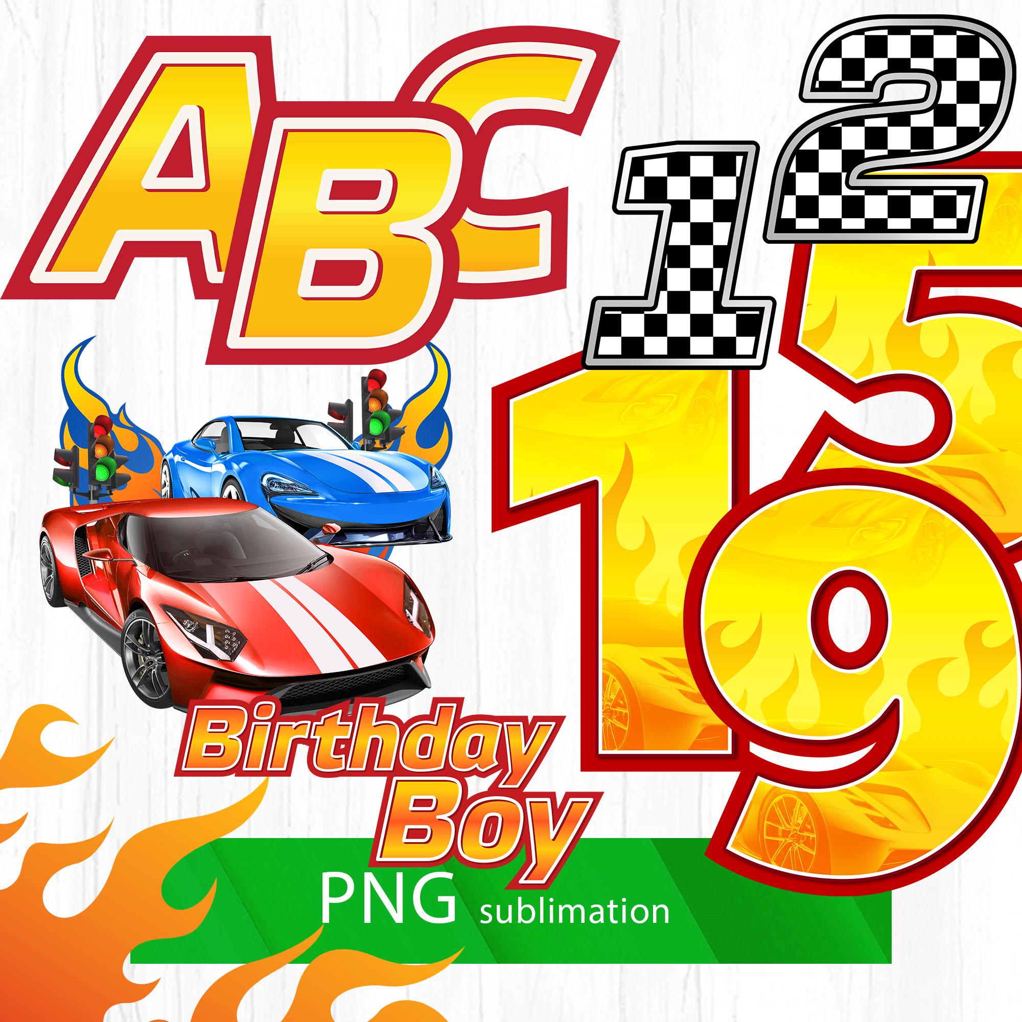 Racing Birthday Bundle PNG for Crafters, Racing Numbers Png, Family ...