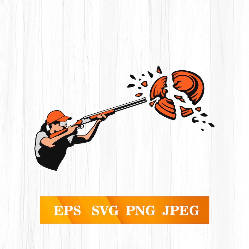 Skeet Shooting Svg - Etsy