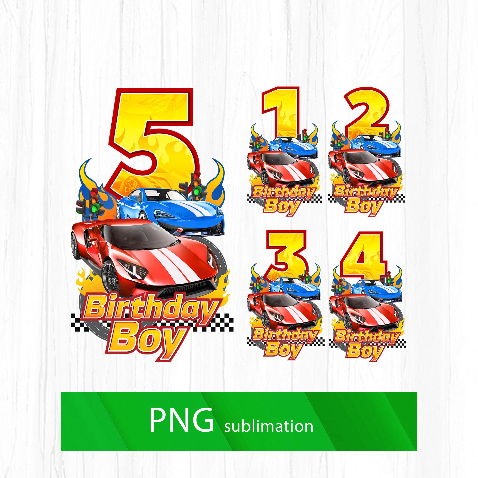 Racing Cars Birthday Boy Png Sublimation, Birthday Boy Png, Sport Car ...