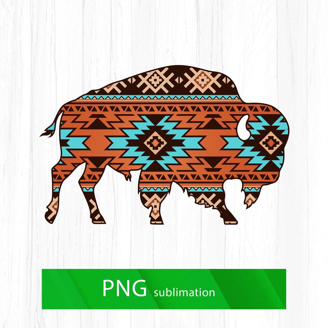 Buffalo PNG, Western Sublimation, Cowgirl Buffalo Design - Etsy