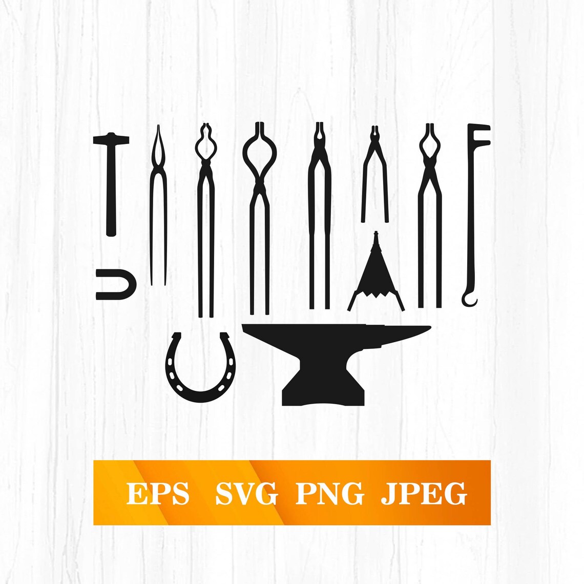 Blacksmith Tools Svg, Anvil Svg, Hammer Svg, Forged Steel Svg, Metal ...