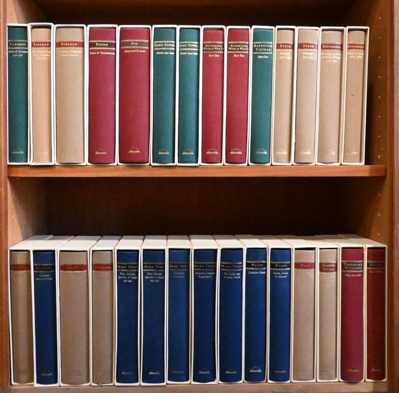 Vintage Library of America Collection of Books. Original Editions of ...