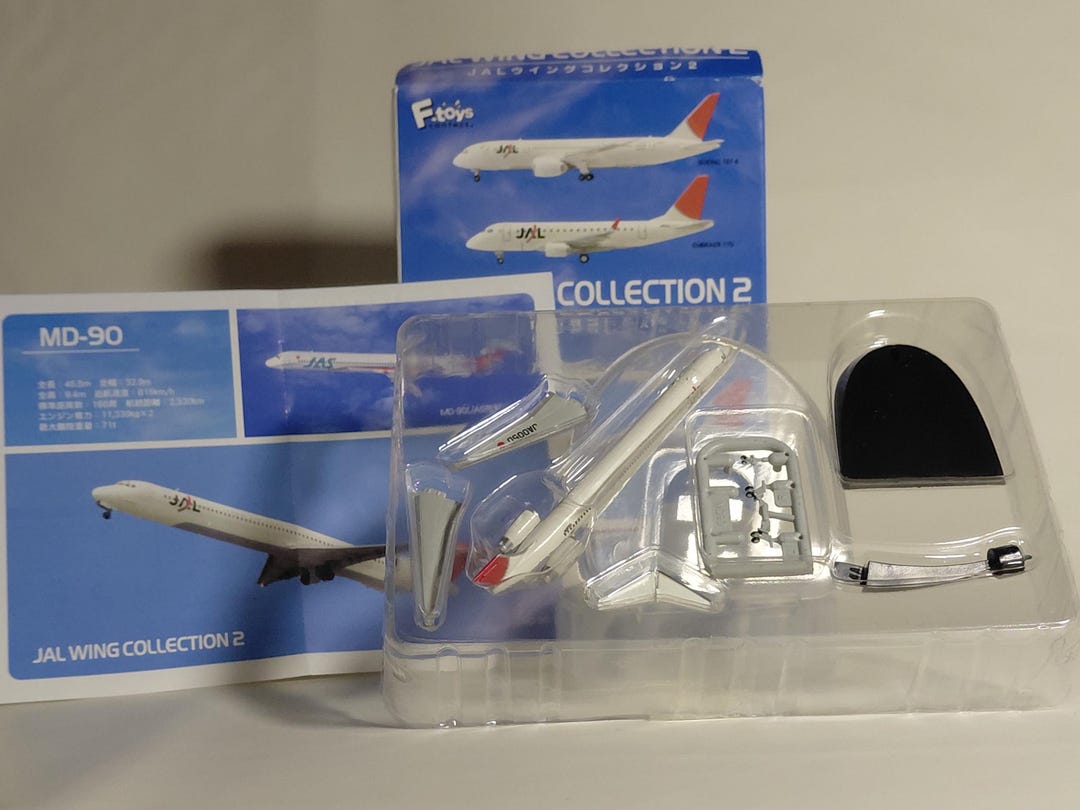 F-toys 1/500 Jal Wing Collection Vol.2 MD-90 F-toys Passenger Aircraft ...