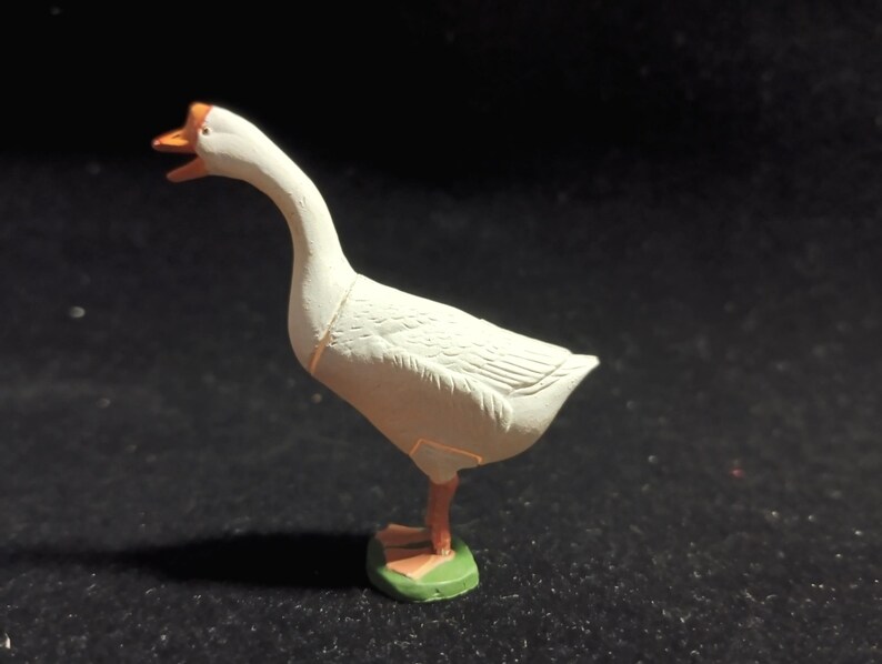 Miniature Chinese Goose Figurine - Furuta - Etsy