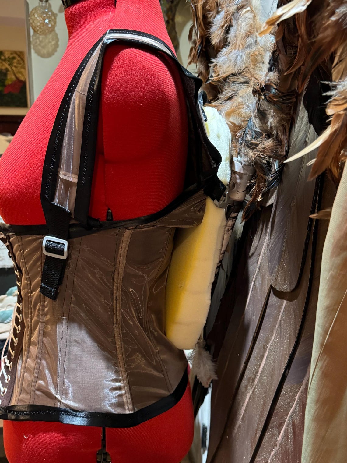 Maleficent Brown Fey Costume With Wings and Wig With Horns - Etsy