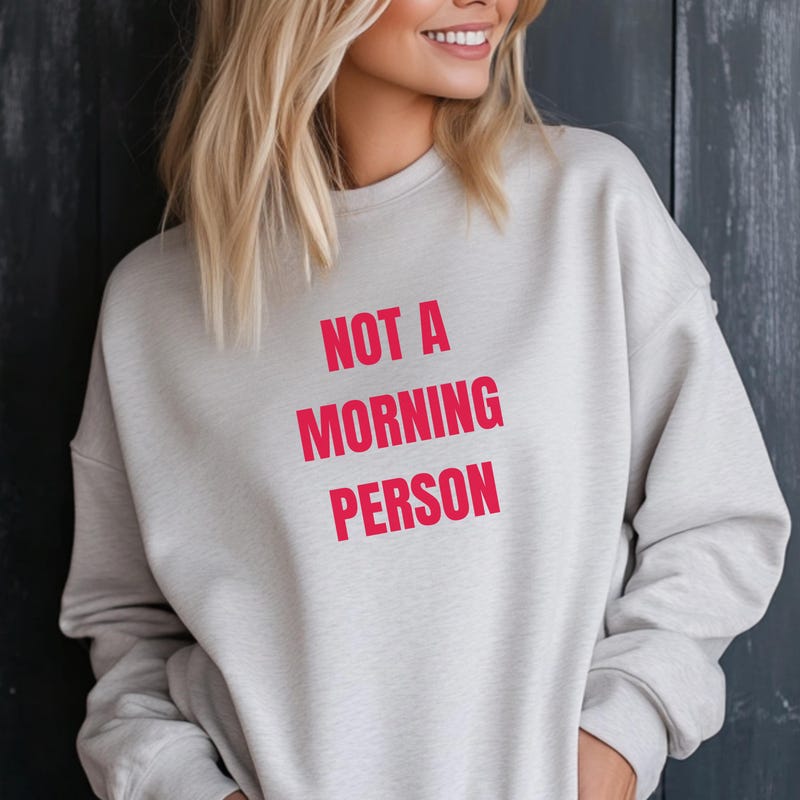 Not Morning Person - Etsy