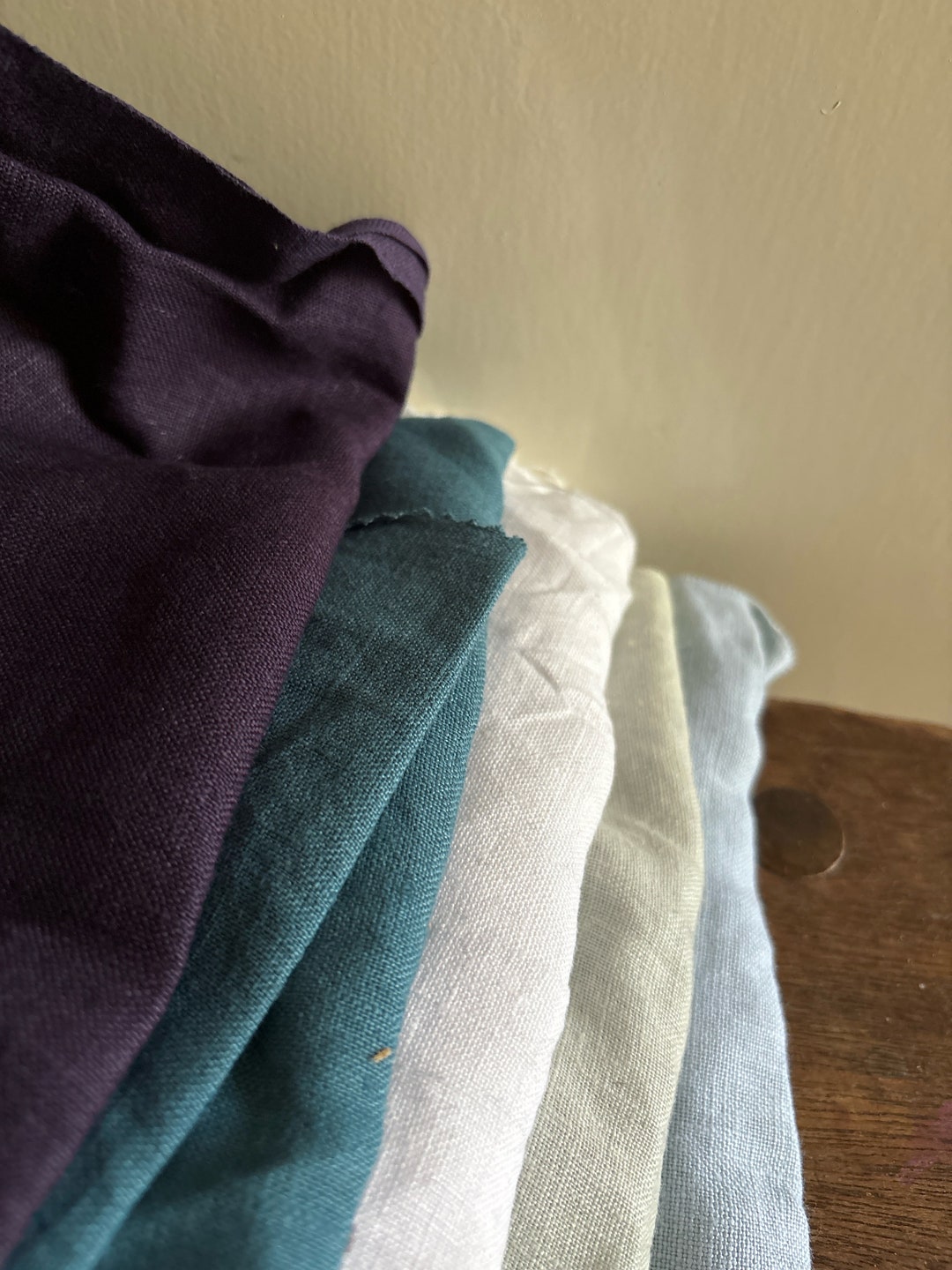 LINEN FABRIC / Mix Bundle / Remnants / Runningthreads - Etsy