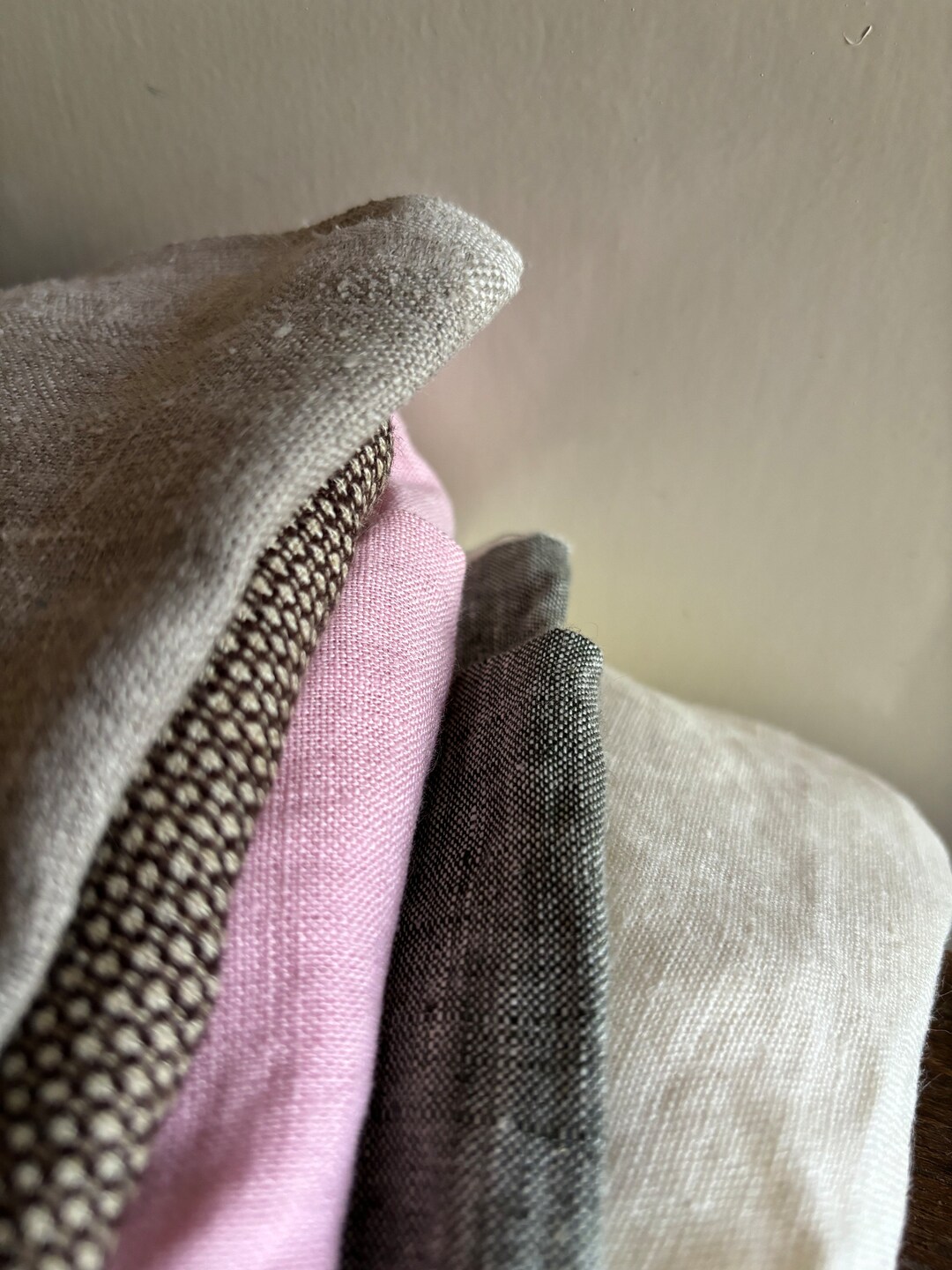 LINEN FABRIC / Mix Bundle / Remnants / Runningthreads - Etsy