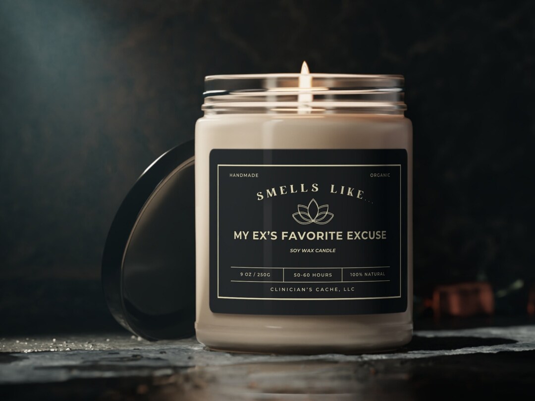 Funny Candle Smells Like My Ex's Favorite Excuse | Natural Soy Wax ...
