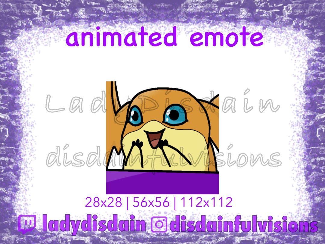 Animated Emote - Patamon - Digimon - Twitch - Bongo Tap - Digivolve ...
