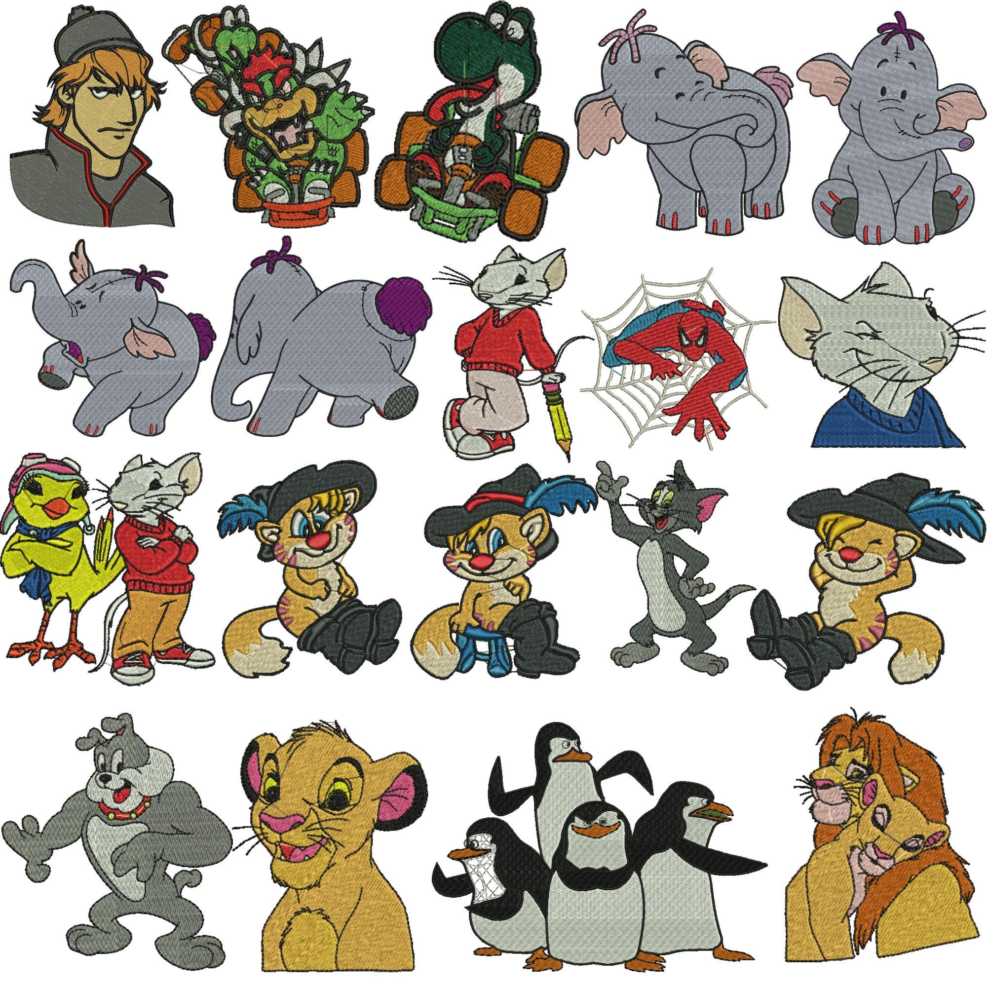 Machine Embroidery Designs, 7000+ Cartoon Embroidery, Mickey Mouse ...