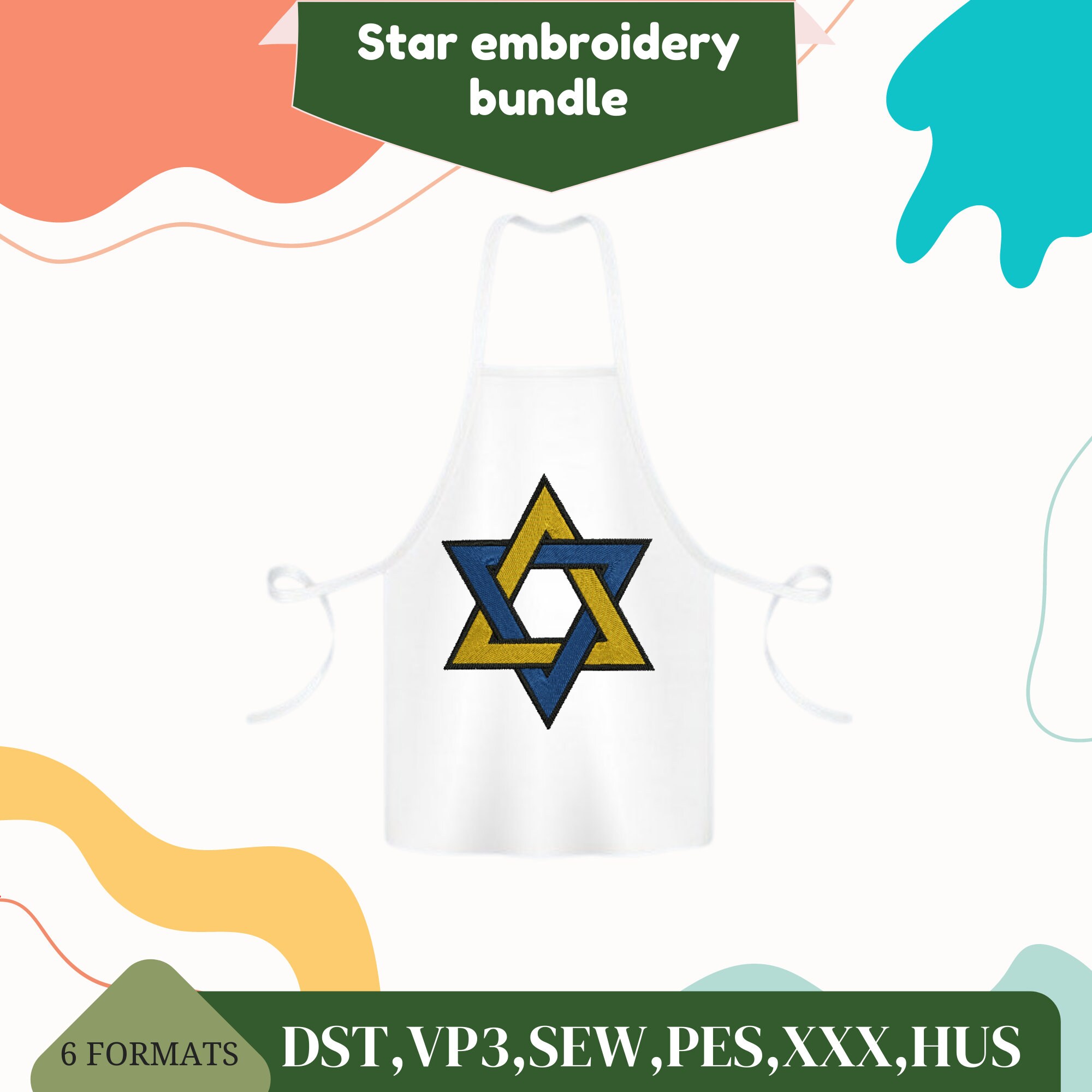 Star Embroidery Design, Small Star Embroidery, Shine Embroidery ...