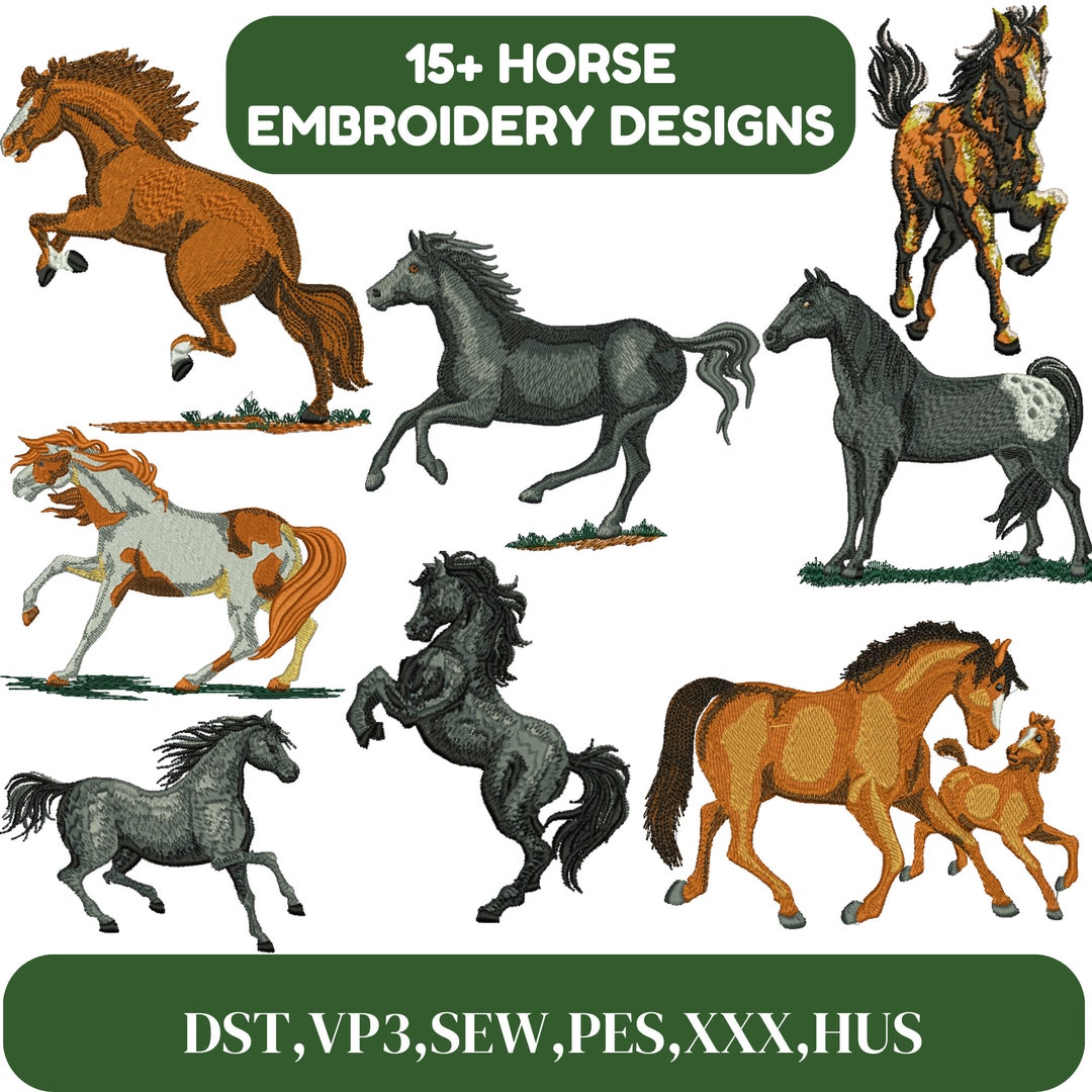 Horse Embroidery Design, Horse Head Embroidery Design, Native Horse ...