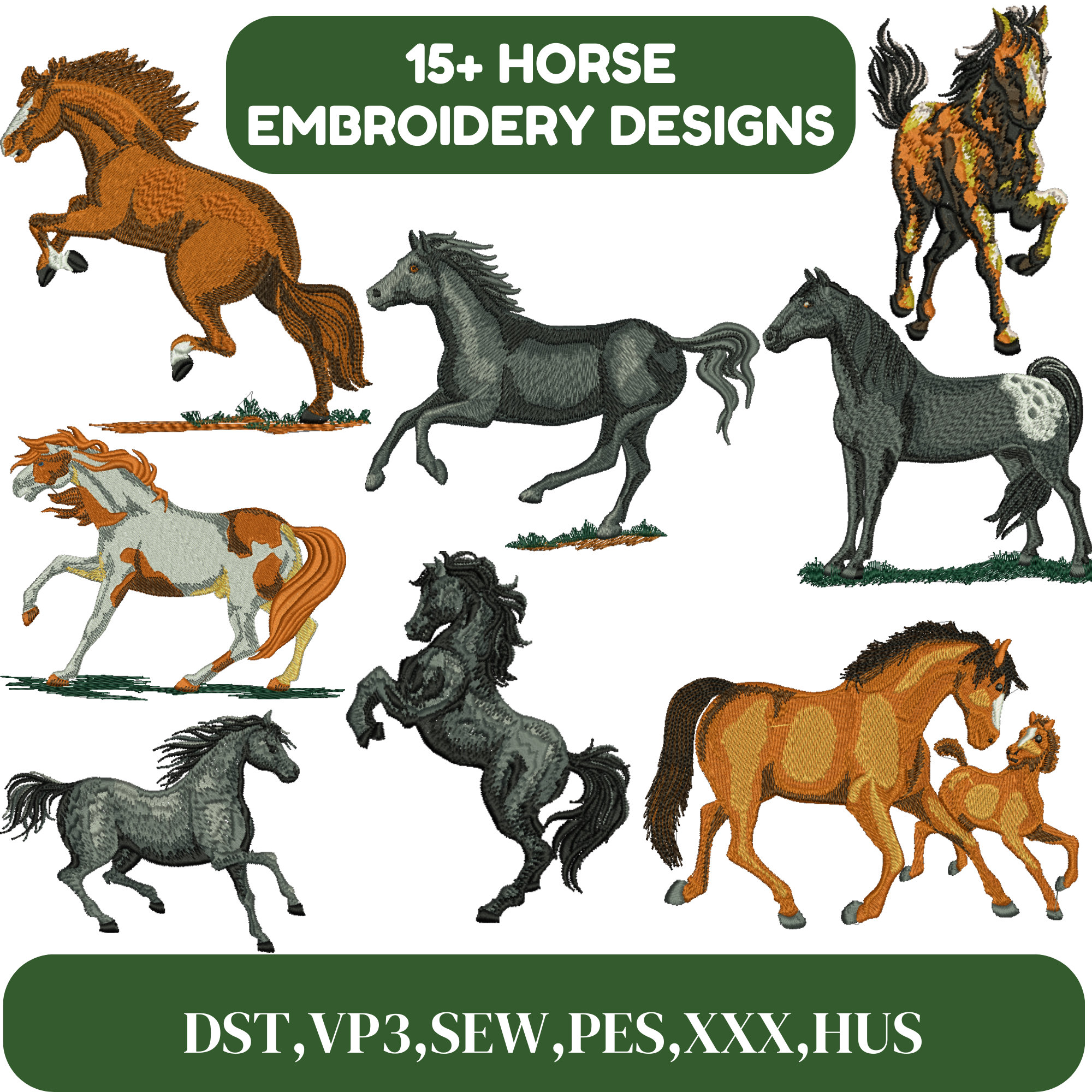 Horse Embroidery Design, Horse Head Embroidery Design, Native Horse ...