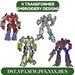 Transformer Embroidery Designs, Robot Embroidery, Yellow Fighting Robot ...