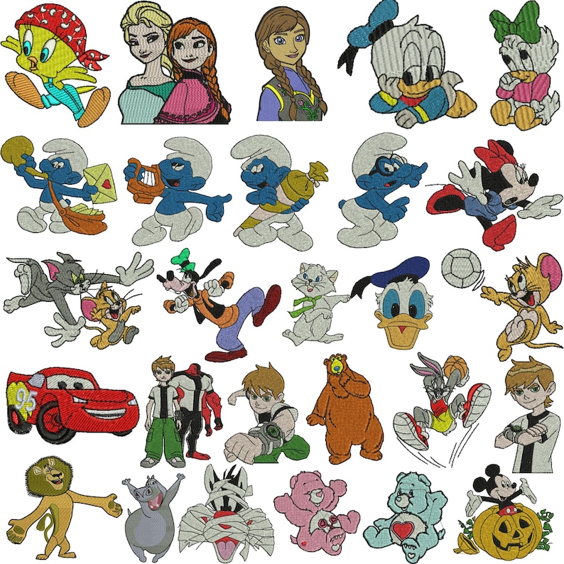 Machine Embroidery Designs, 7000+ Cartoon Embroidery, Mickey Mouse ...
