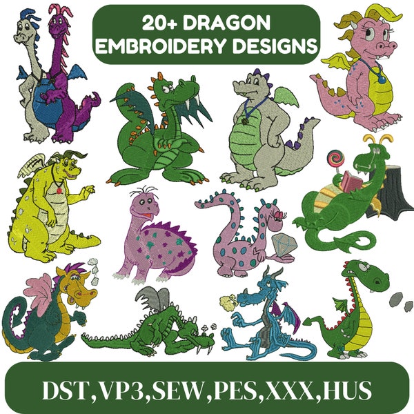 Dragon Embroidery - Etsy