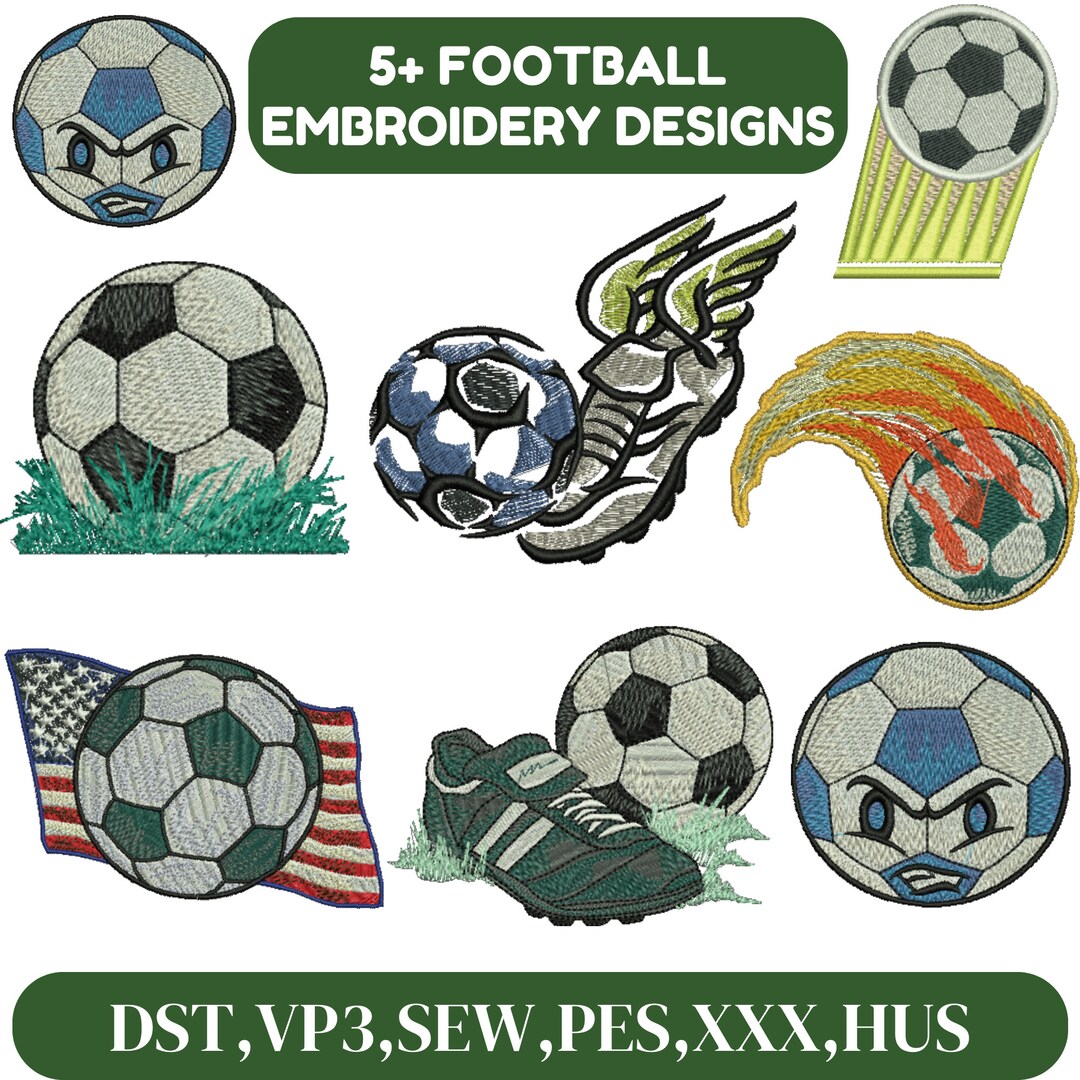 Soccer Ball Embroidery Design, Football Embroidery, Castle Net Ball ...