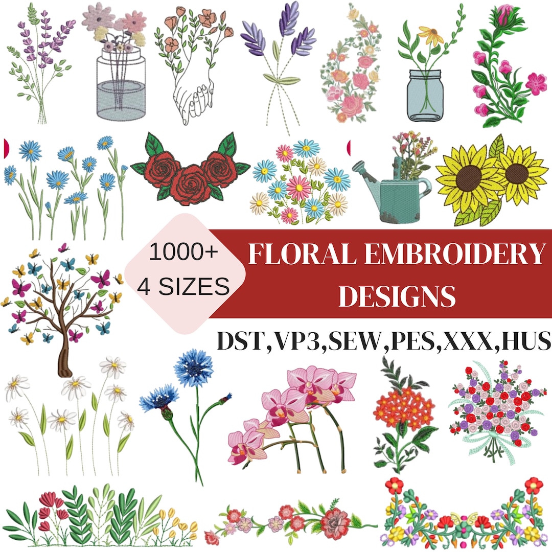 Floral Embroidery Designs, Flower Embroidery, Sunflower Embroidery ...