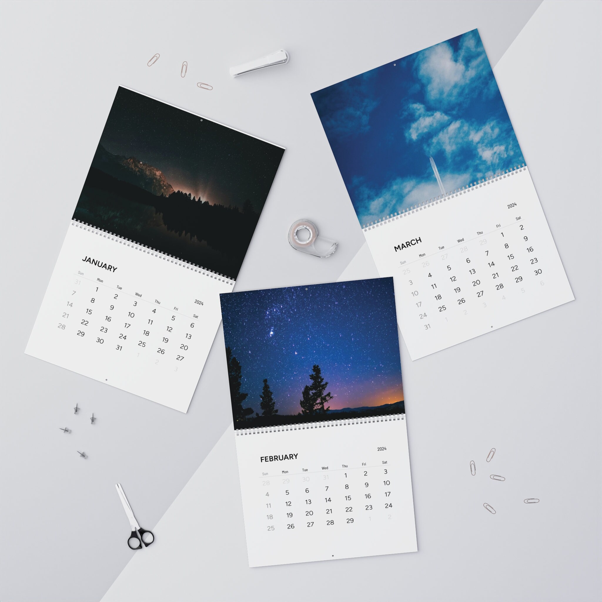 2024 Space Theme Calendar - Etsy