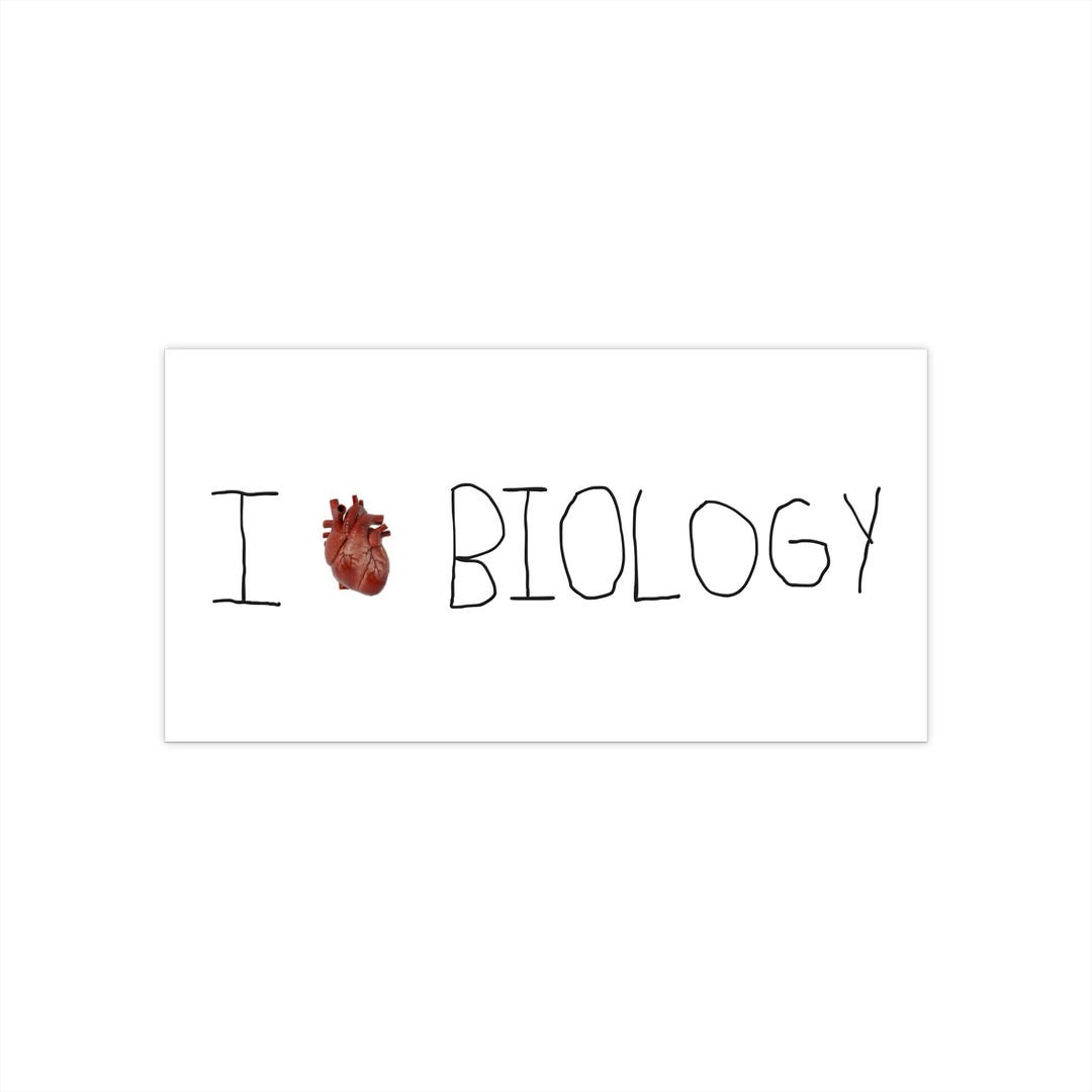 Funny Science STEM Biology Bumper Sticker - Etsy
