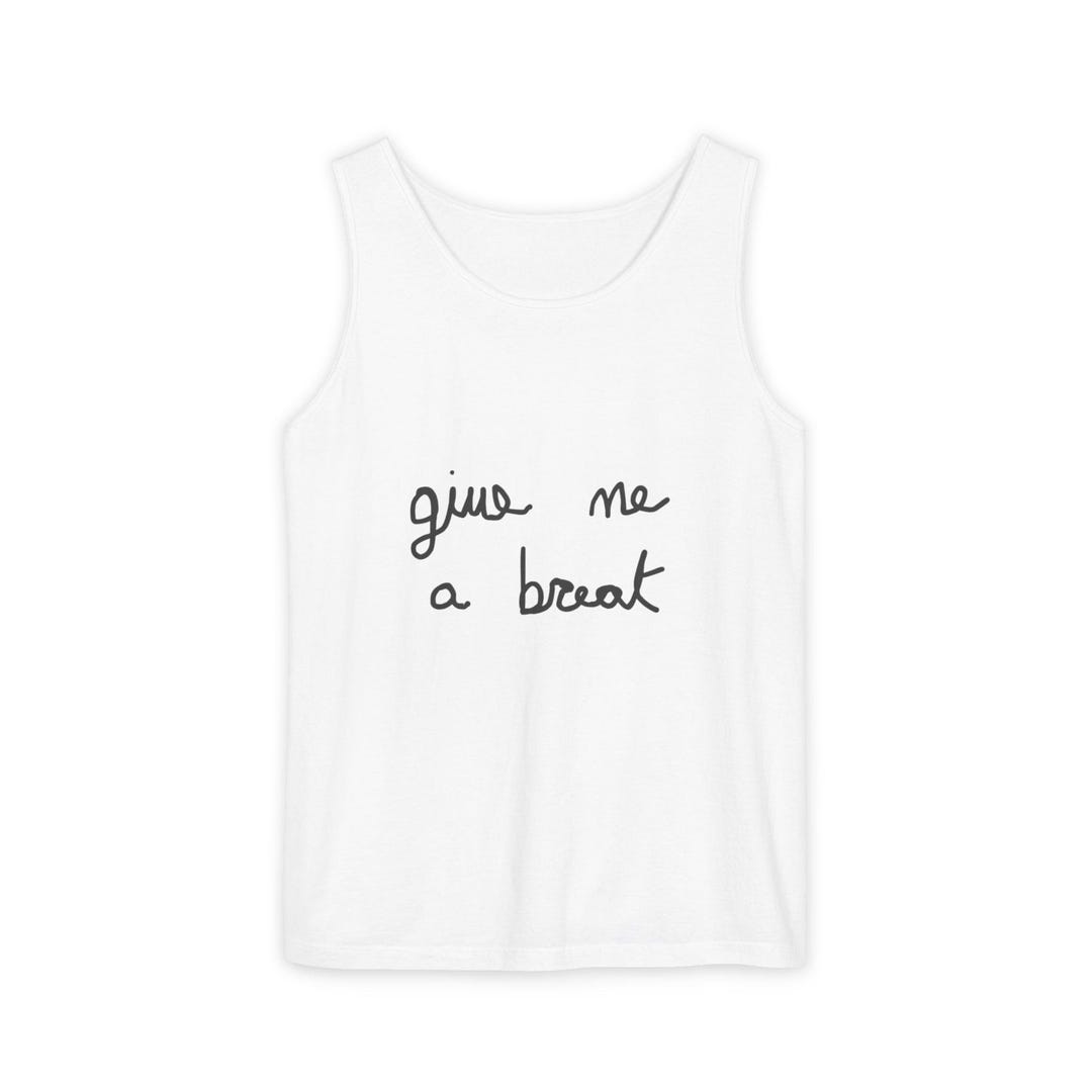 Slogan Unisex Garment-dyed Tank Top - Etsy Australia