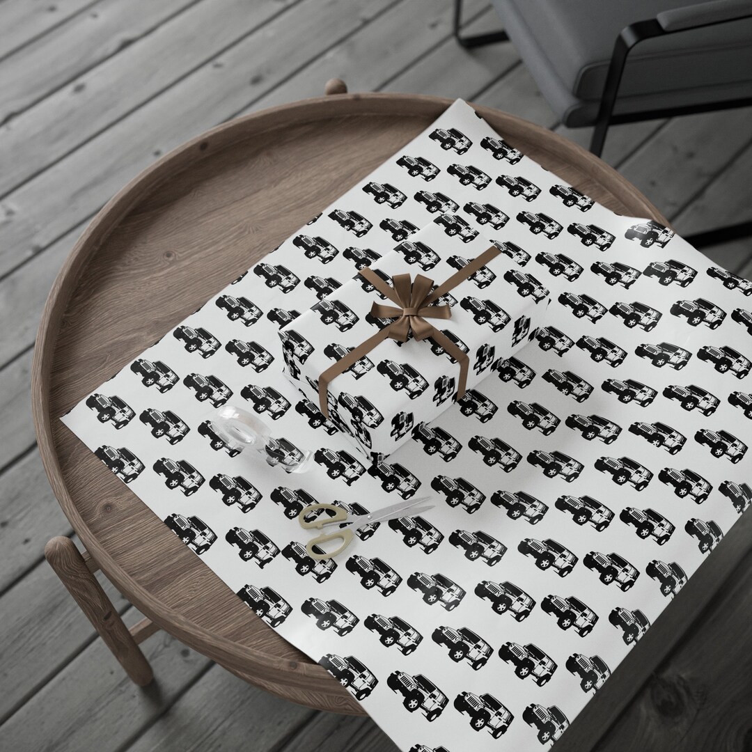 Black & White Jeep Wrapping Papers - Etsy