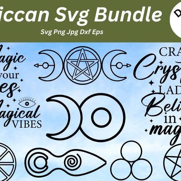 Triple Moon Svg - Etsy