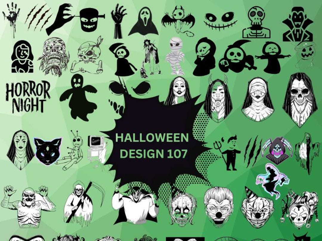 Halloween Svg Bundle, Halloween Cut Files for Cricut, Halloween Clipart ...