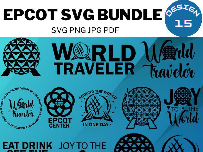World Traveler Epcot Svg, Princess SVG, Birthday Ears Svg, Girl ...