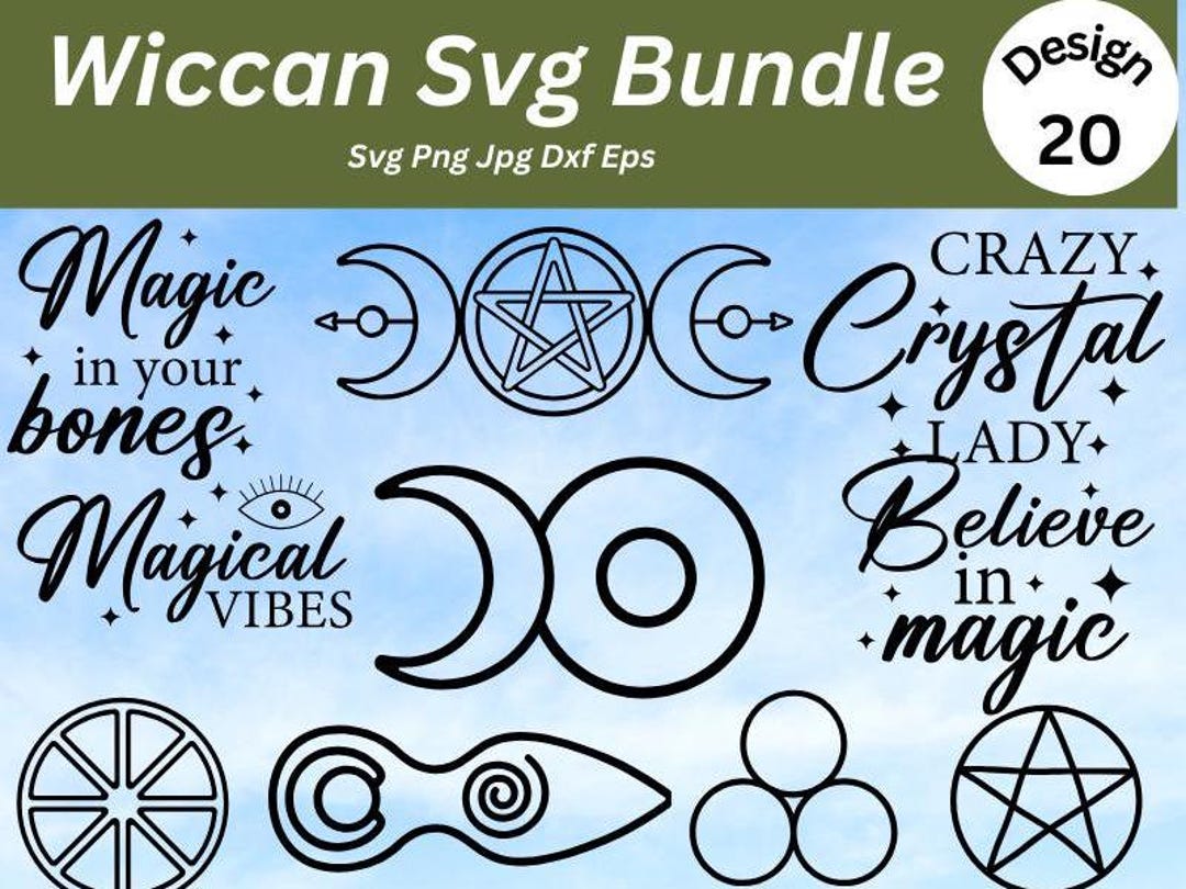 Mystical Svg, Wiccan Svg, Triple Moon Svg, Pagan Svg, Evil Eye Svg ...
