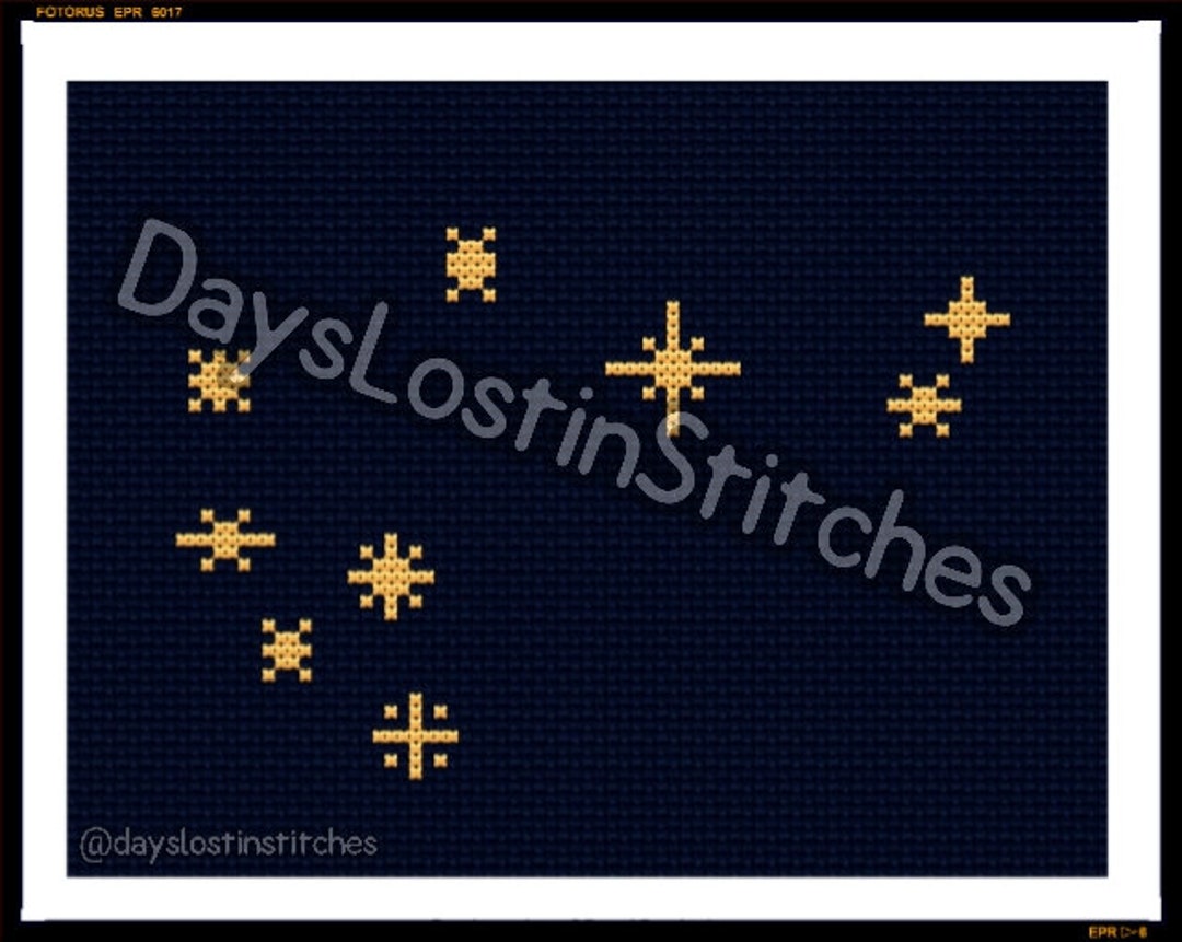 The Stars of Matariki Cross Stitch Pattern - Etsy