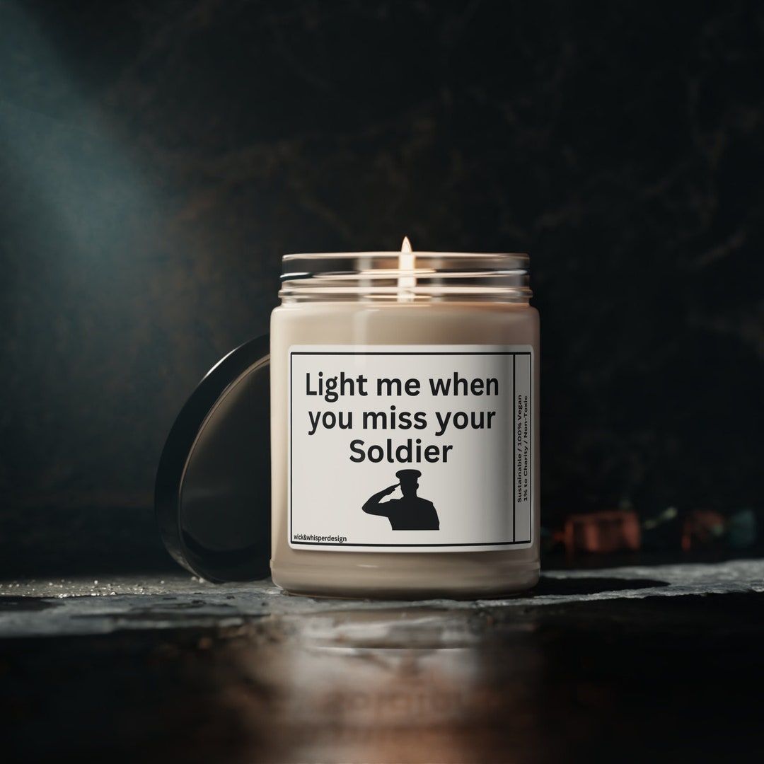 Army Deployment Gift - Army Mom, Wife, Girlfriend & Boyfriend Candle ...