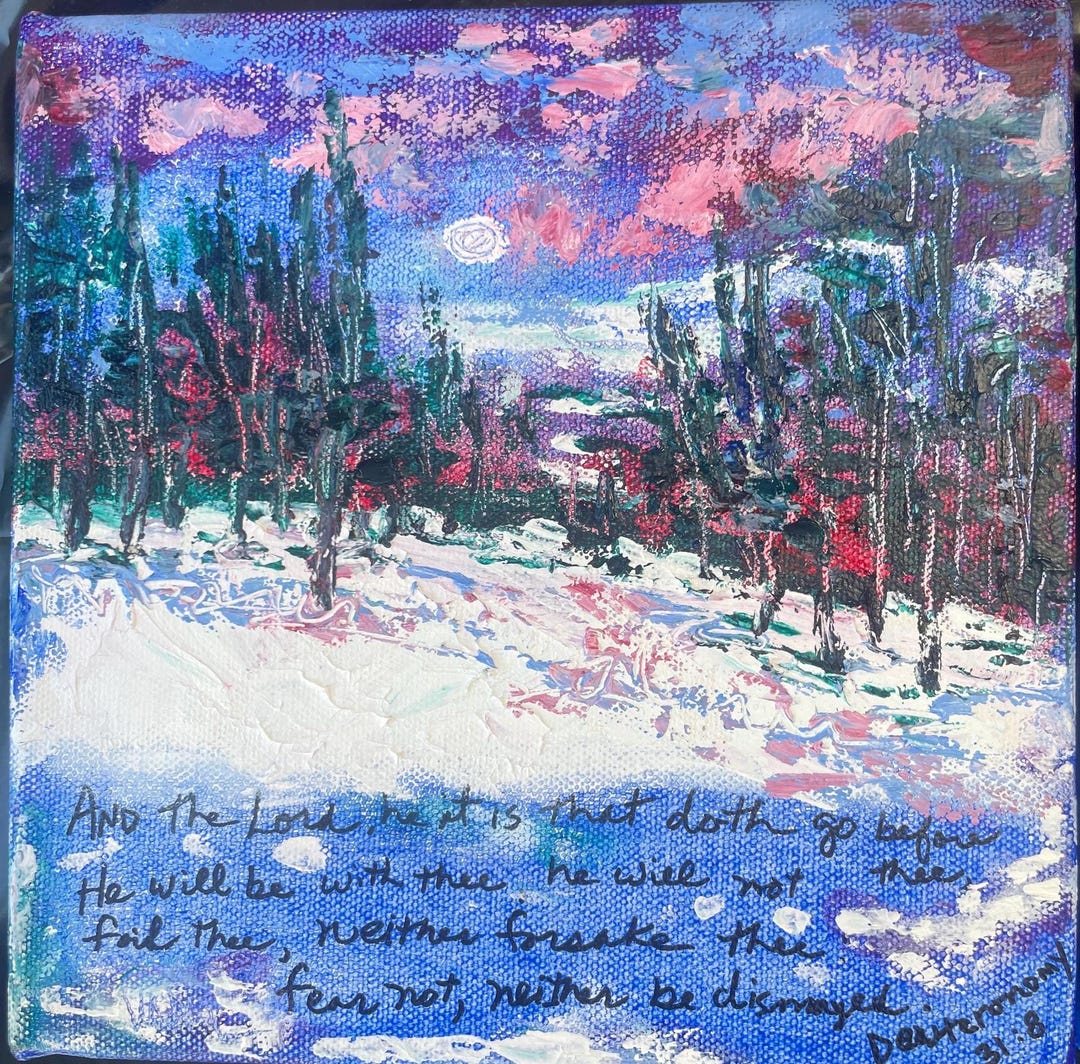 Original Painting Original Scripture Art Bible Painting for Home ...