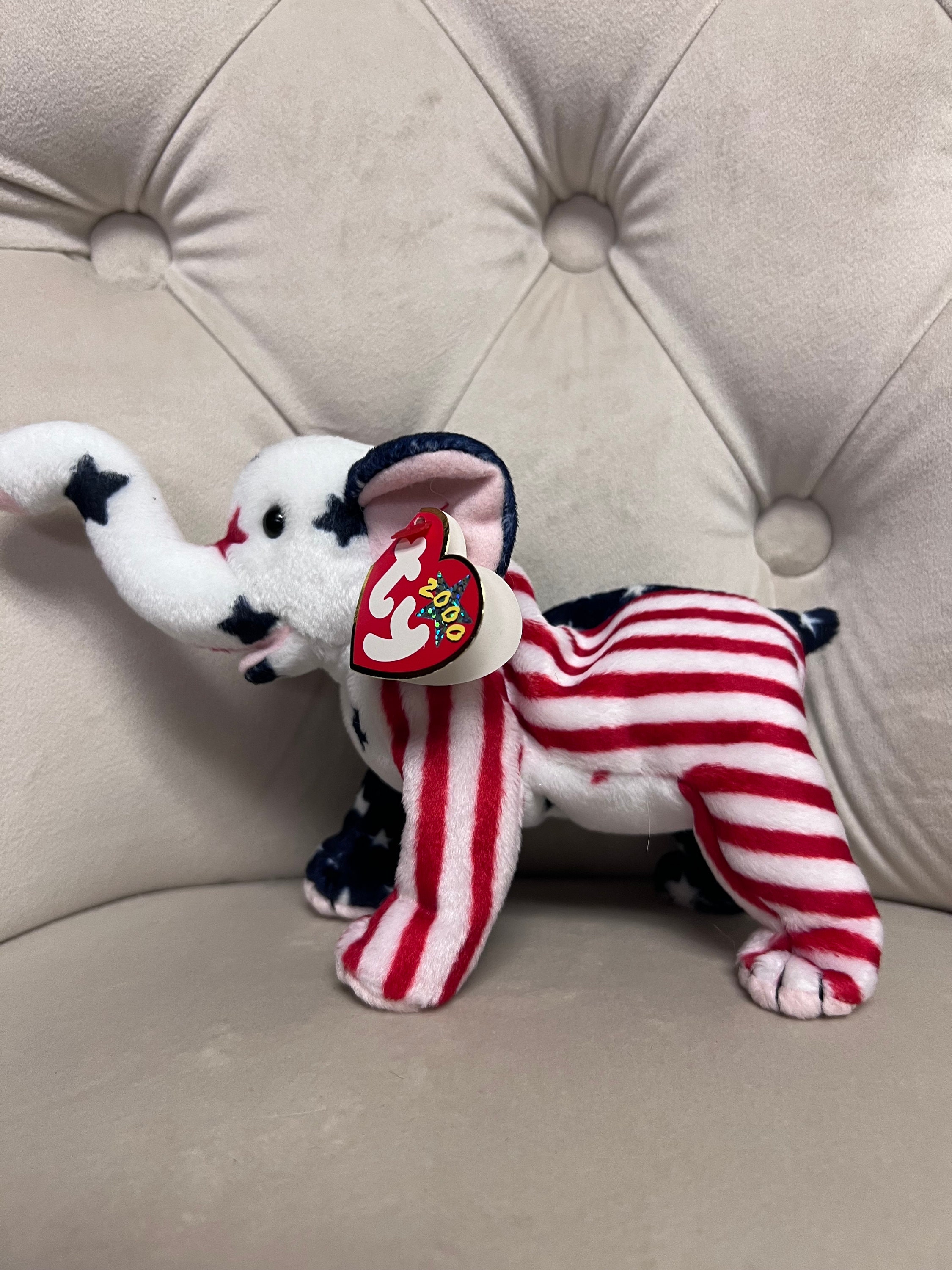 Righty 2000 the Elephant RARE, TOP CONDITION Beanie Baby Collectible - Etsy
