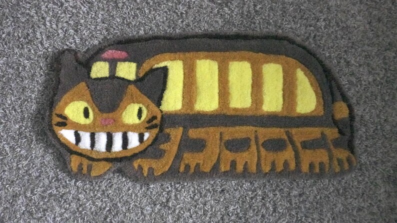 CUSTOM RUG, Studio Ghibli CATBUS (my Neighbor Totoro) - Etsy