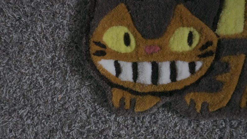 CUSTOM RUG, Studio Ghibli CATBUS my Neighbor Totoro - Etsy UK