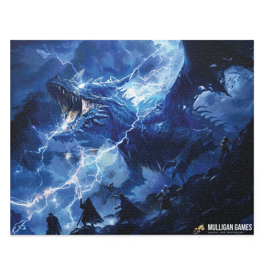 Thunderous Tempest: Blue Dragon Puzzle of Peril (120, 252, 500-piece ...