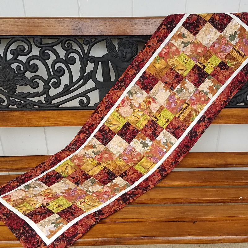 Patchwork Table Runner - Etsy