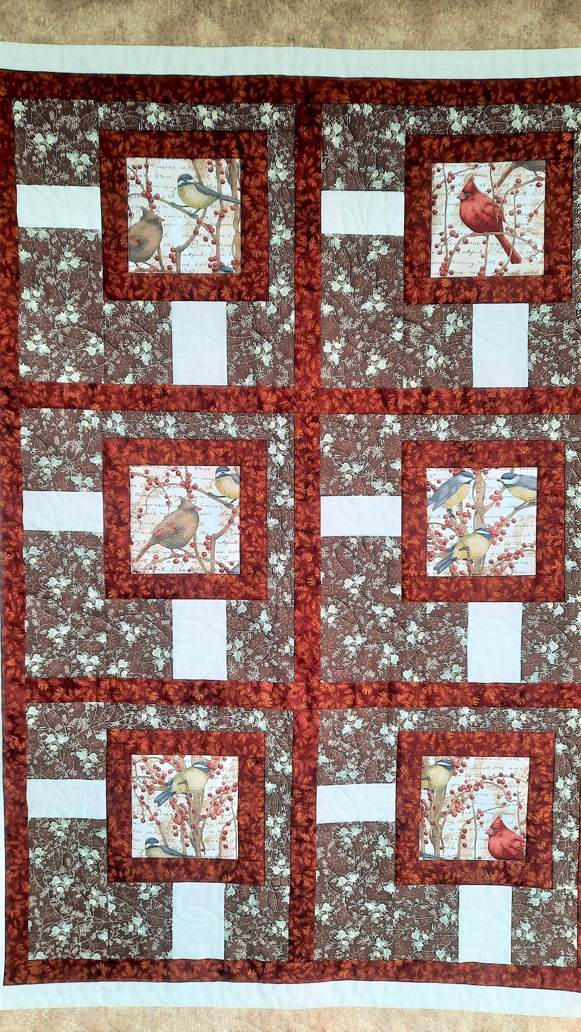 Bird Themed Quilted Wall Hanging - Etsy