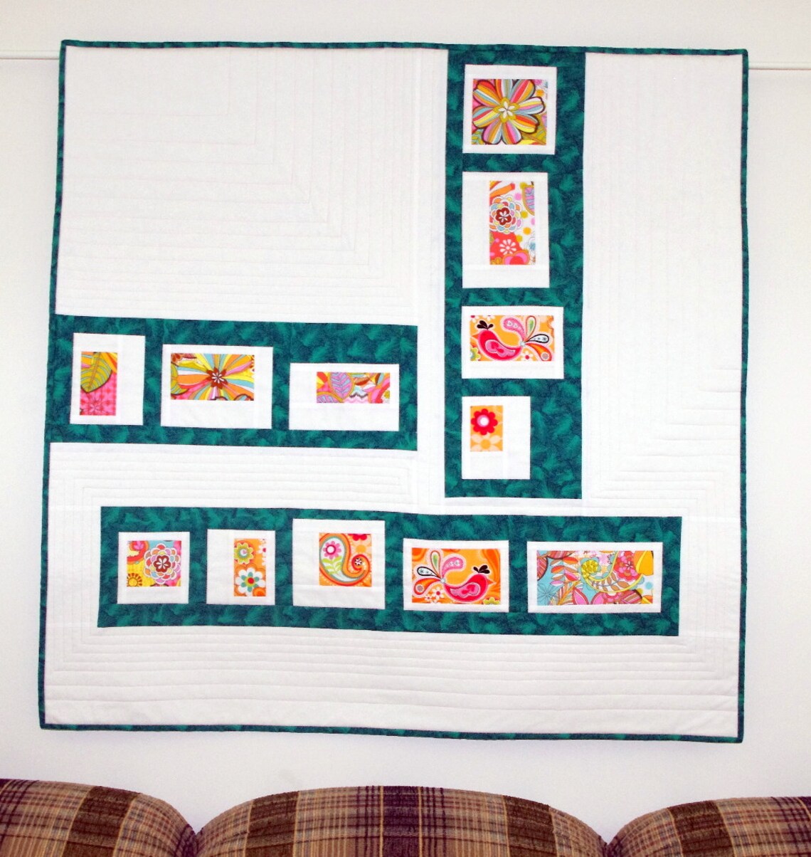 Modern Contemporary Quilted Wall Hanging Handmade Art Quilt - Etsy